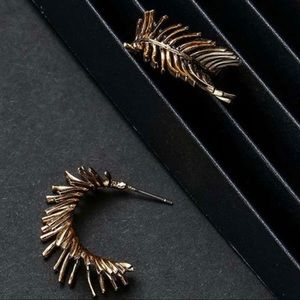 Jewelry | Spikey Pointy Gold Twig Branch Winter Tree Root Centipede ...